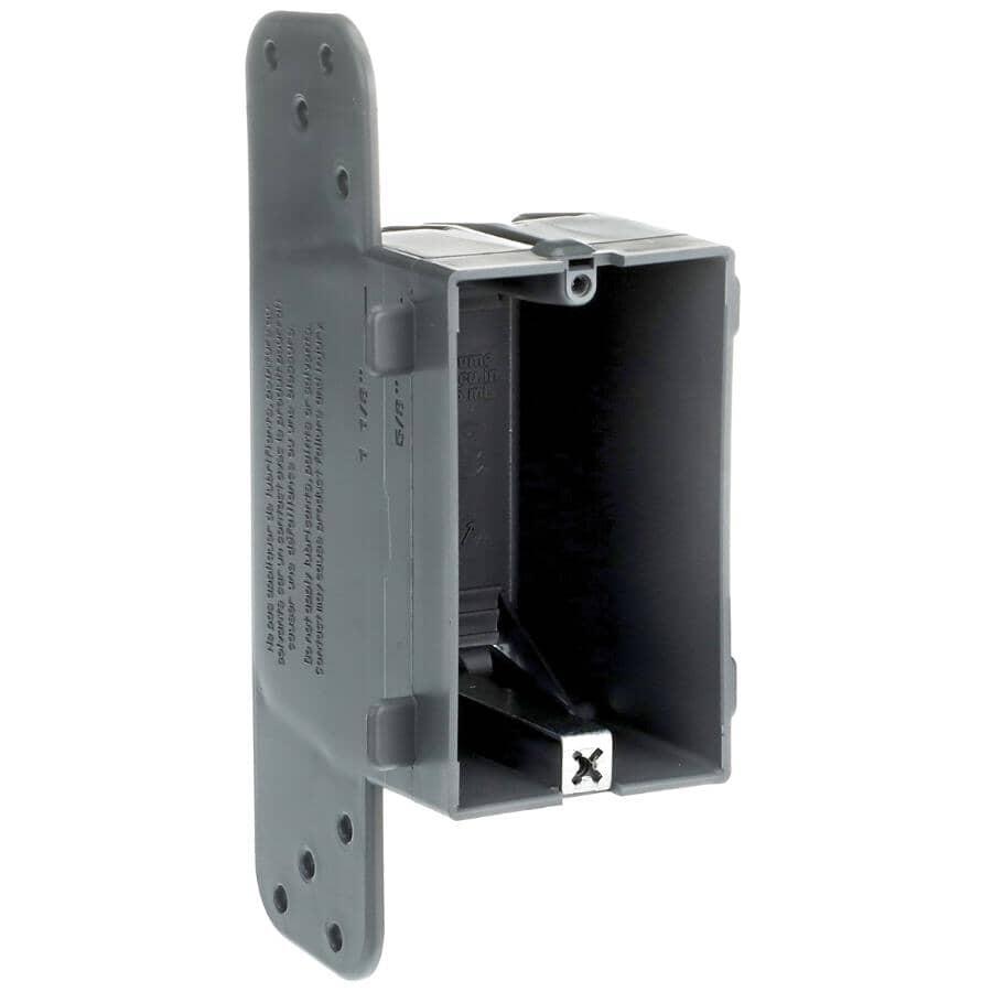 NU TEK Single Gang Nail On PVC Box | Home Hardware