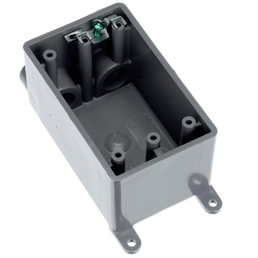 CARLON 1/2" FSS PVC Single Gang Box | Home Hardware