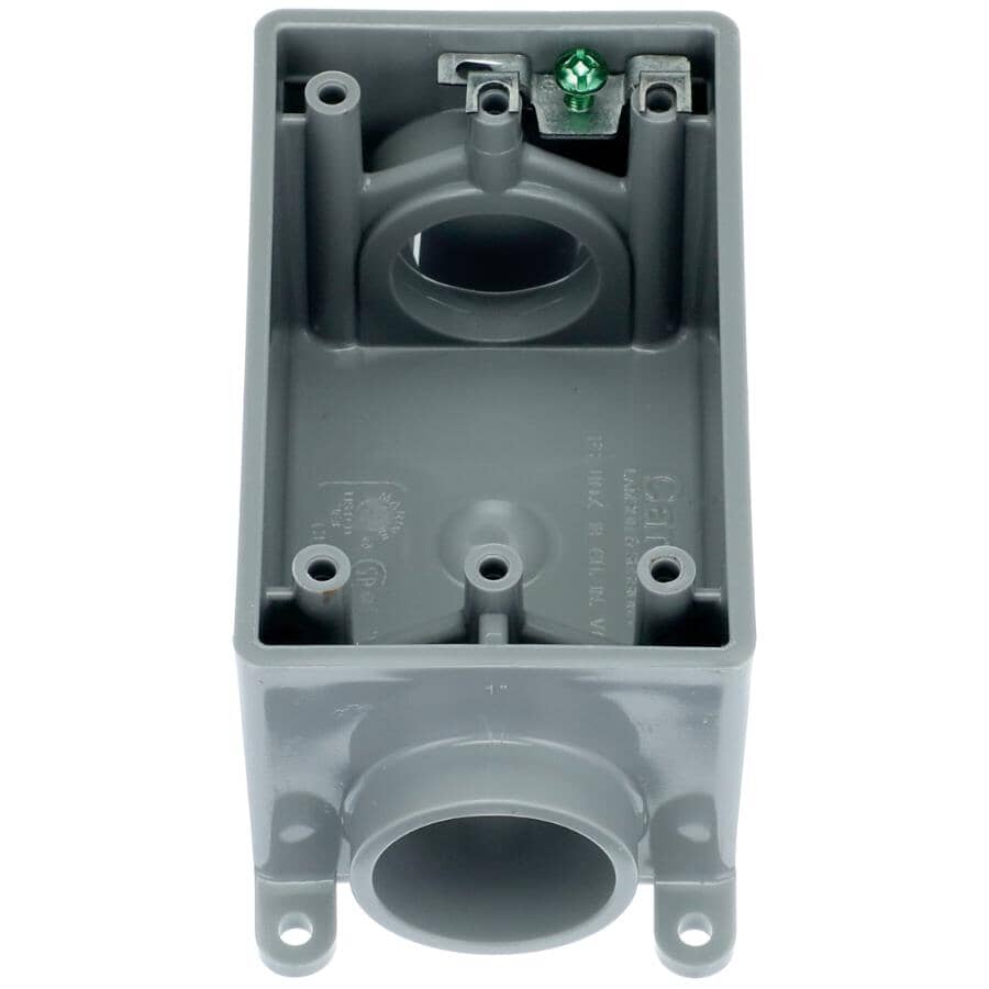 CARLON 3/4" FSC PVC Single Gang Box | Home Hardware