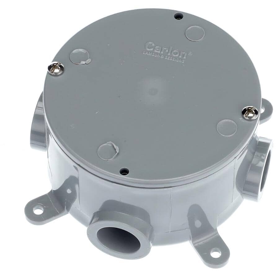 CARLON 4" x 1/2" Round PVC Conduit Box | Home Hardware