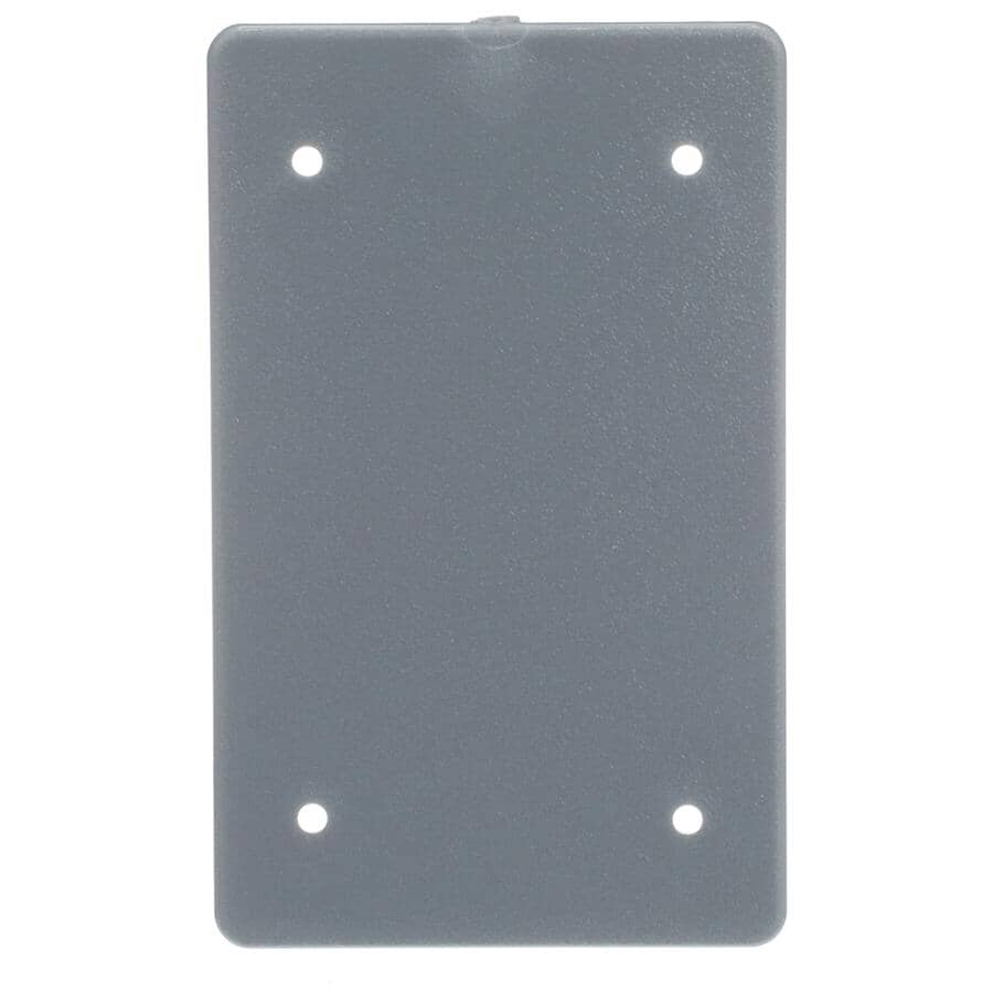 CARLON Grey 1-Gang Blank Wall Cover | Home Hardware