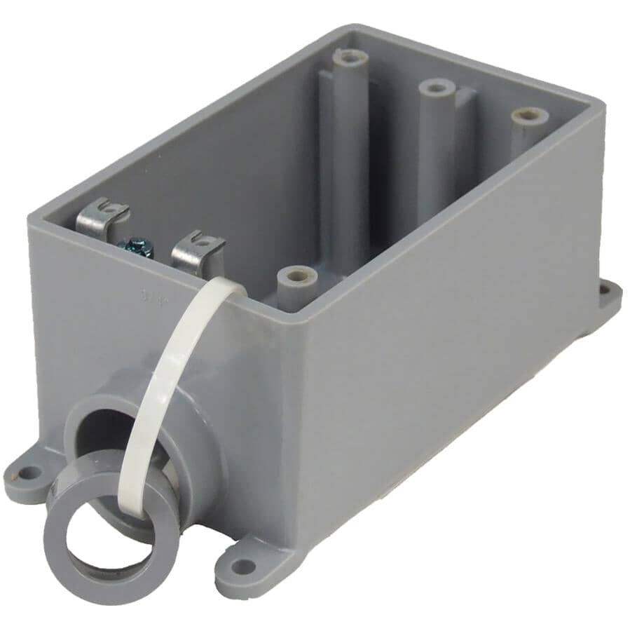 CARLON 1/2"- 3/4" Single Gang FSE PVC Box | Home Hardware