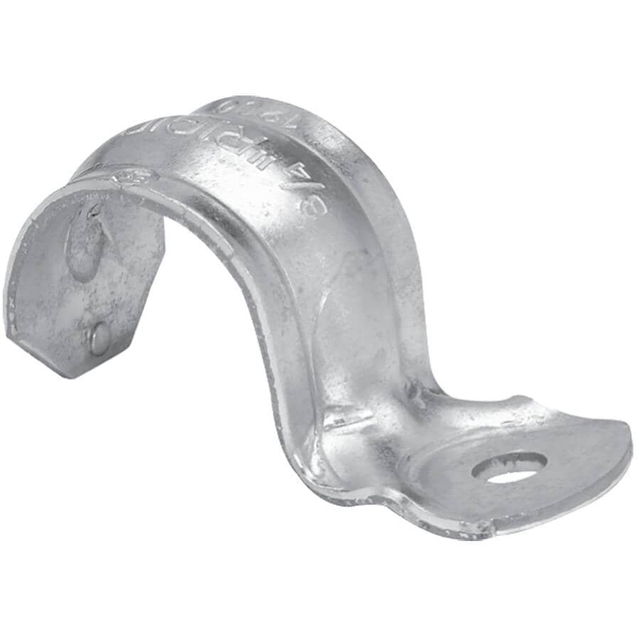 IBERVILLE 15 Pack 1" 1 Hole Galvanized Steel Conduit Straps | Home Hardware