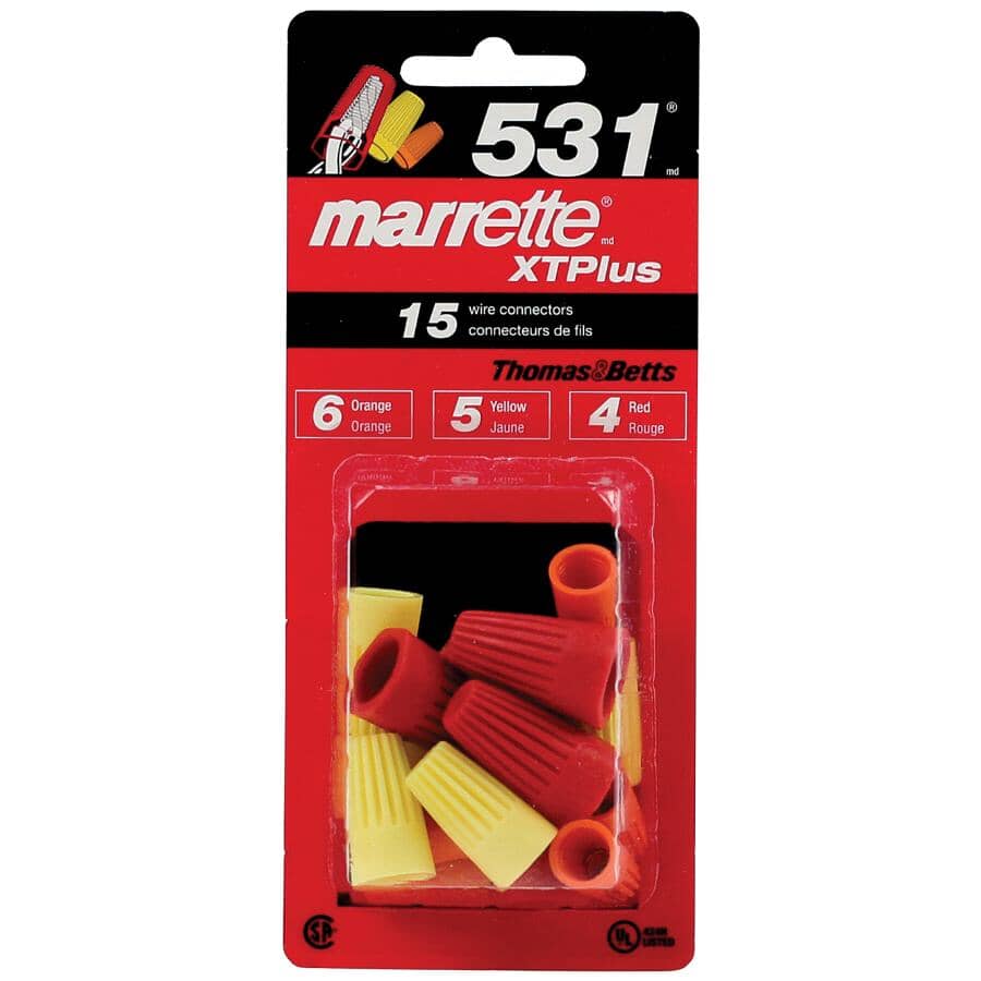 MARRETTE 15 Pack Twist Connectors, Assorted Colours | Home Hardware