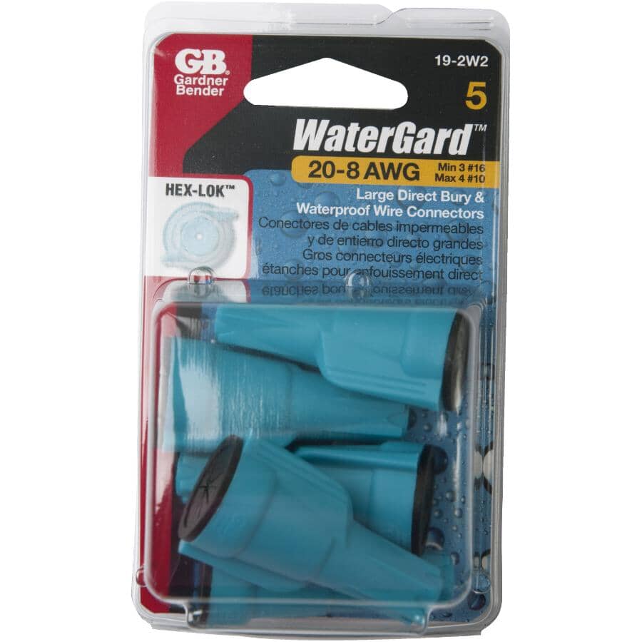 Gardner Bender 5 Pack Large Blue WaterGard Waterproof Marrette ...