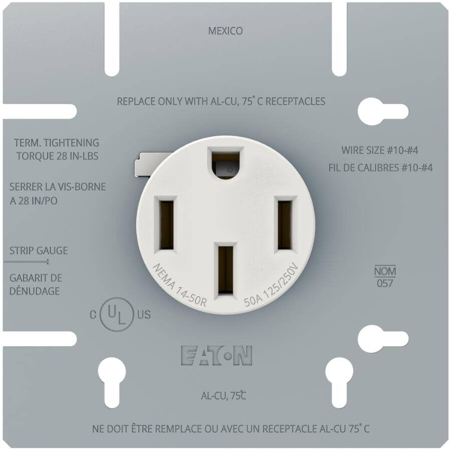 EATON 50 Amp 125/250V Range Receptacle | Home Hardware