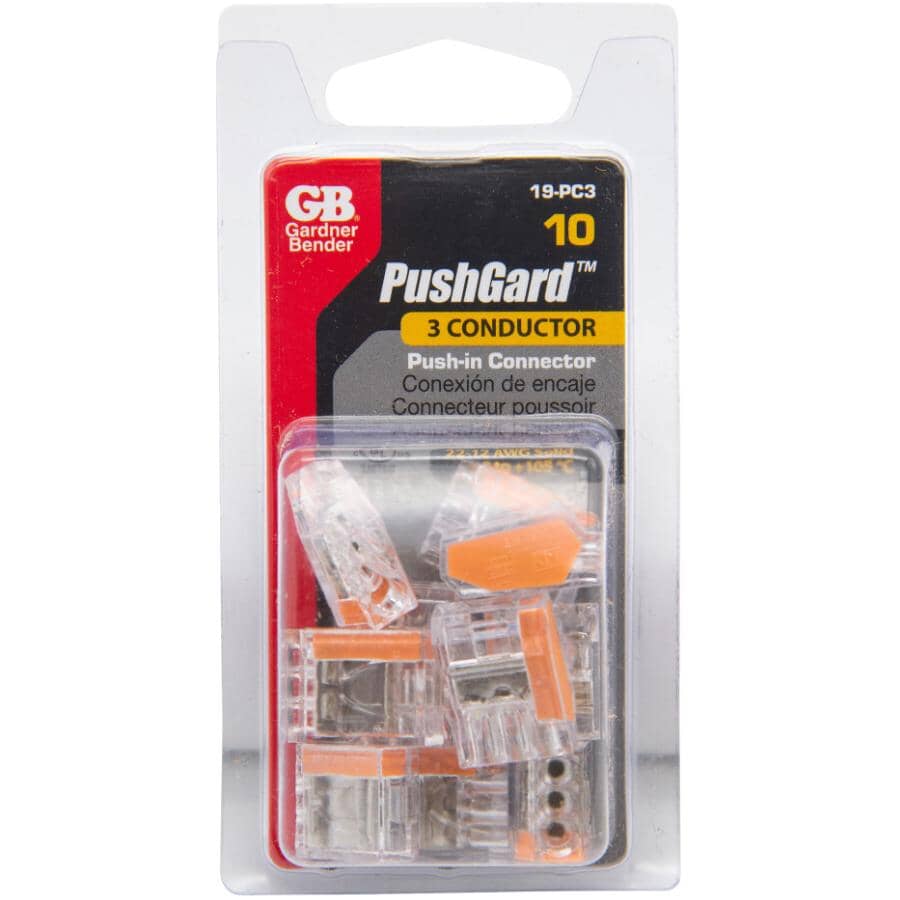 GARDNER BENDER 10 Pack 3 Port Push-In Wire Connectors | Home Hardware