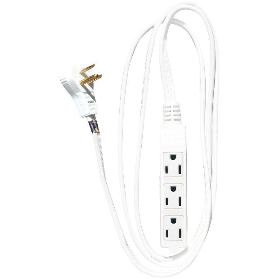 CANADA WIRE 3 Outlet Angled Plug Indoor Extension Cord | Home Hardware