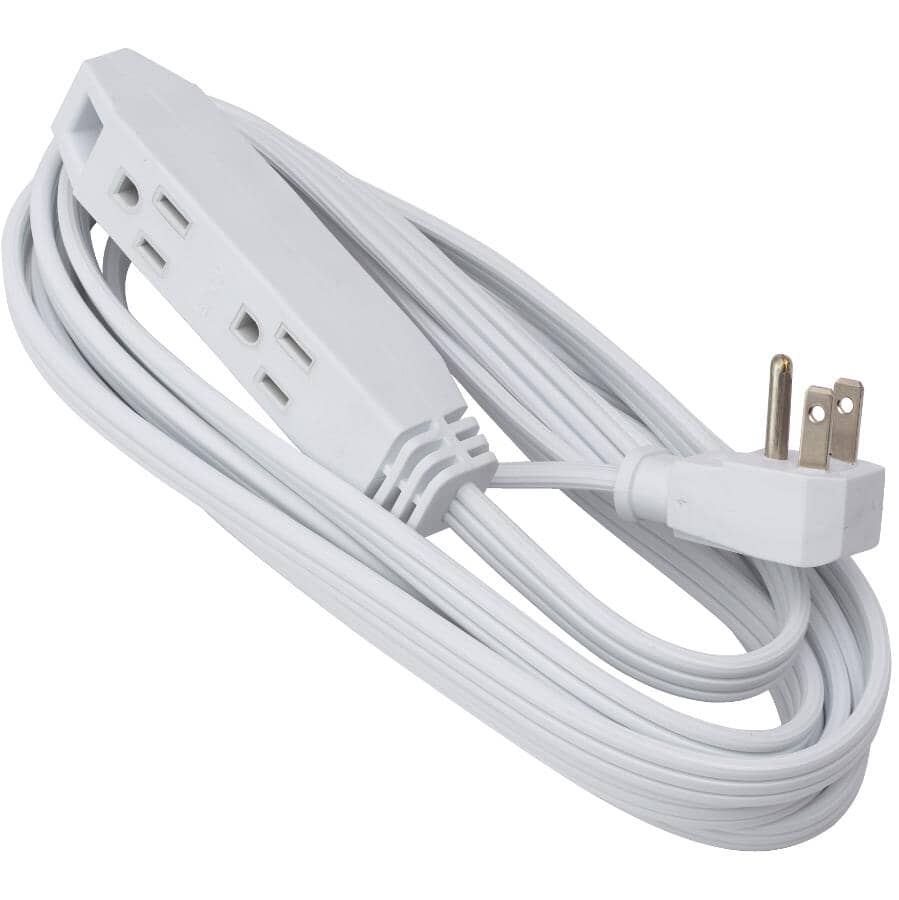Power Extender 3M SPT3 16/3 White Extension Cord with Angle Plug | Home ...