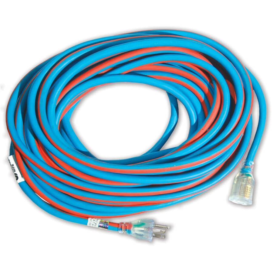 CANADA WIRE SJEOW Blue & Orange Heavy Duty Outdoor Lighted Extension ...