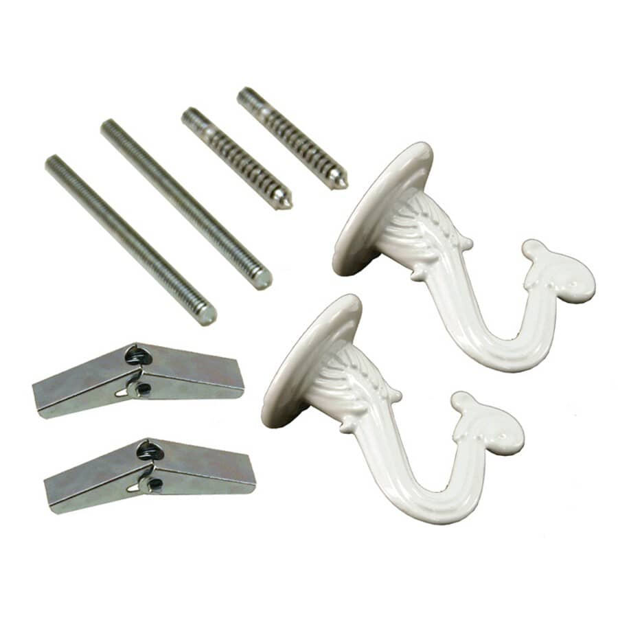 ATRON 2 Pack White Swag Hooks | Home Hardware