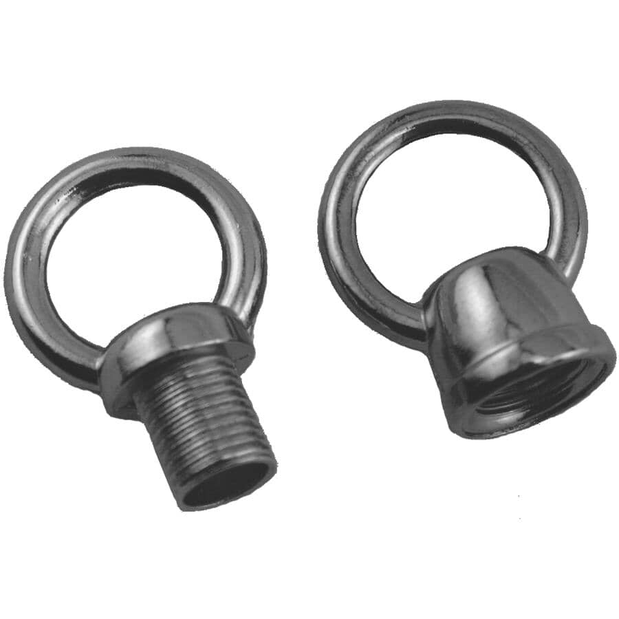 ATRON 2 Pack 1/8 IPS 3/4" Satin Nickel Male/Female Loops | Home Hardware