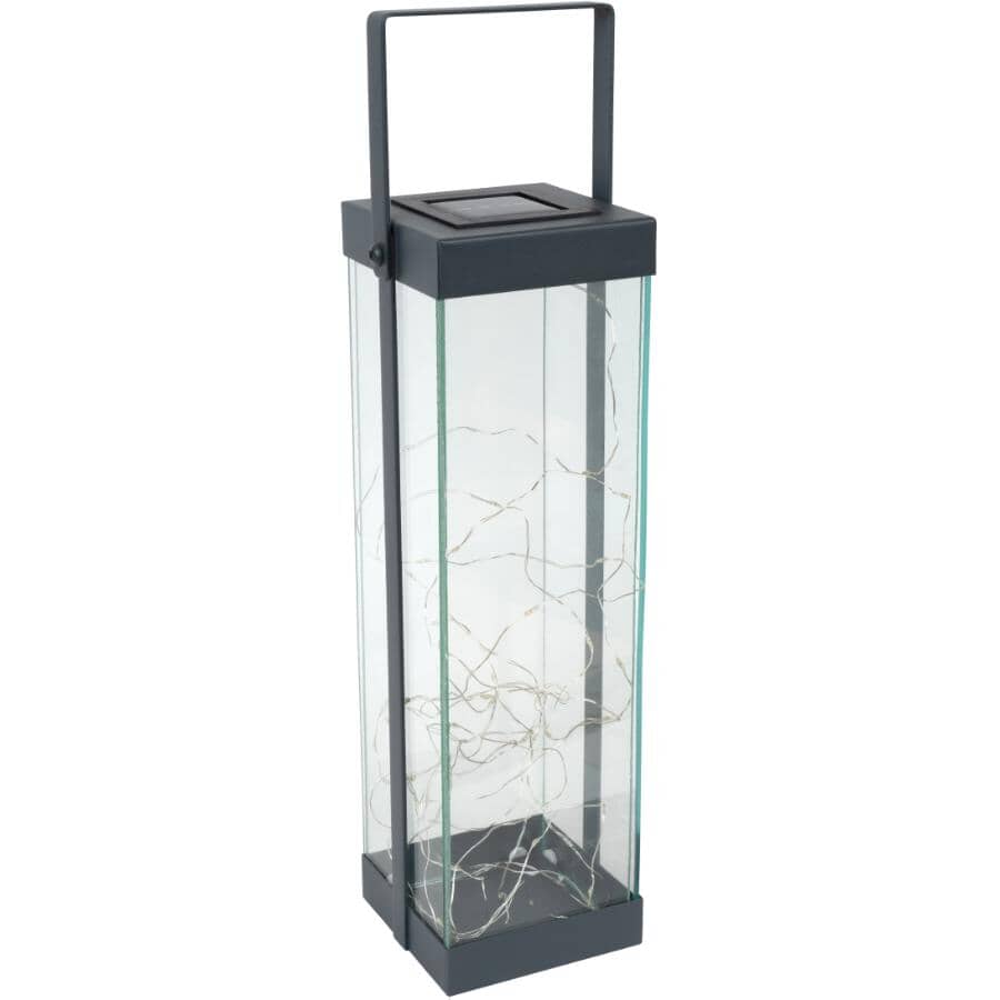 Moonrays Tabletop Led Solar Lantern 14.25' Microdot Lights | Home Hardware