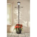 MOONRAYS 85" High Output Solar Lamp Post, with Planter | Home Hardware