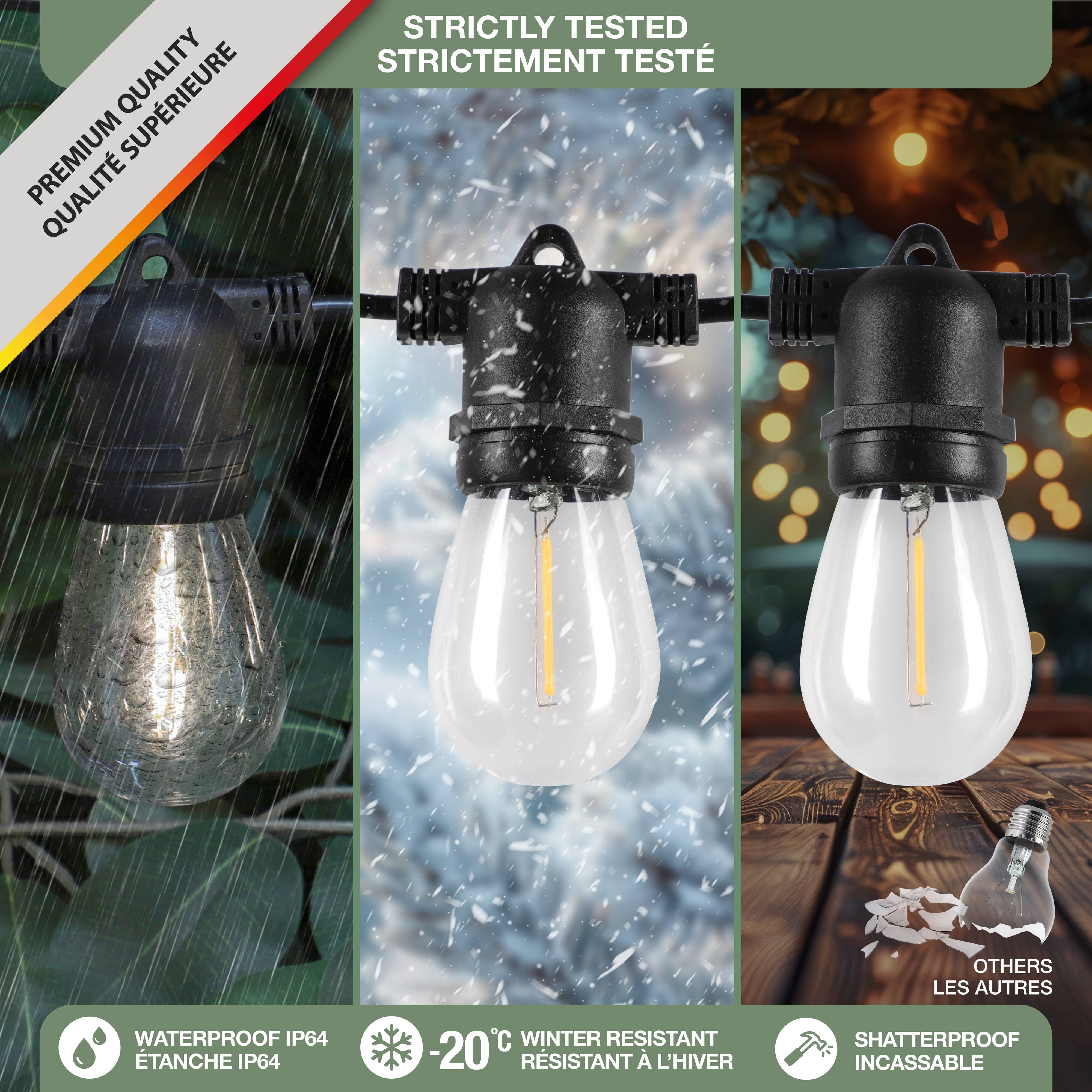 DANSON DECOR Solar Edison Light Set | Home Hardware