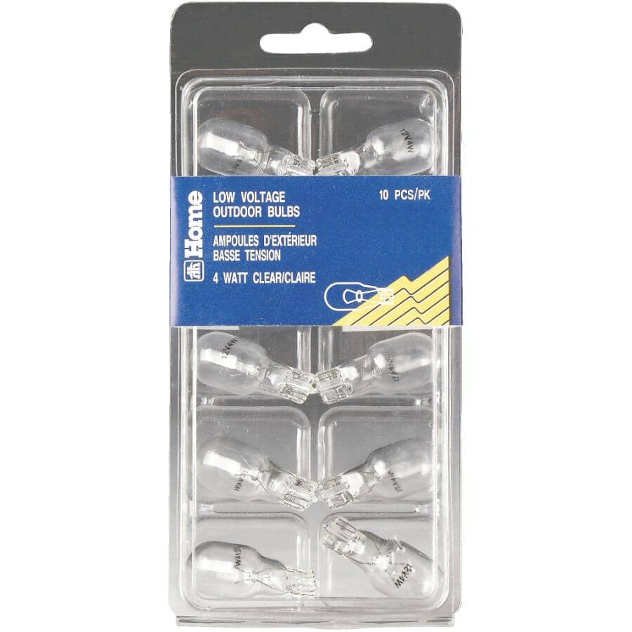 Reactor 10 Pack 4 Watt Clear Wedge Base Bulbs | Home Hardware