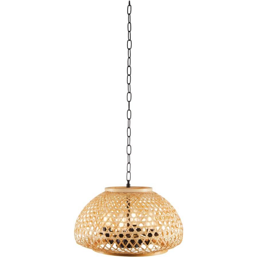 INSTYLE OUTDOOR 15.75" Woven Shade Chandelier | Home Hardware