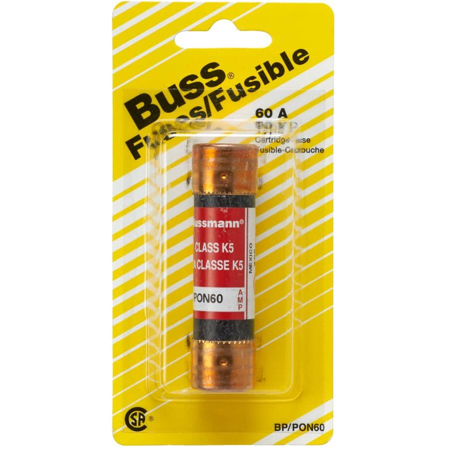 BUSSMANN 60 Amp 250 Volt Cartridge P Fuse | Home Hardware