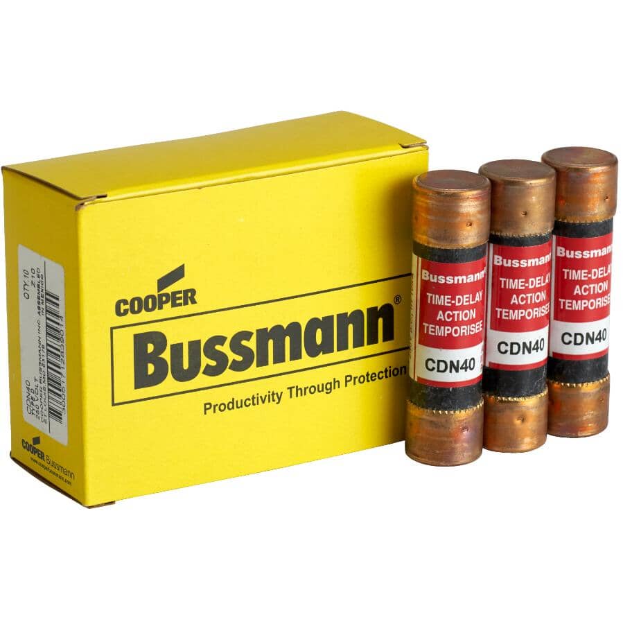 BUSSMANN 40 Amp Dual Cartridge D Fuse | Home Hardware