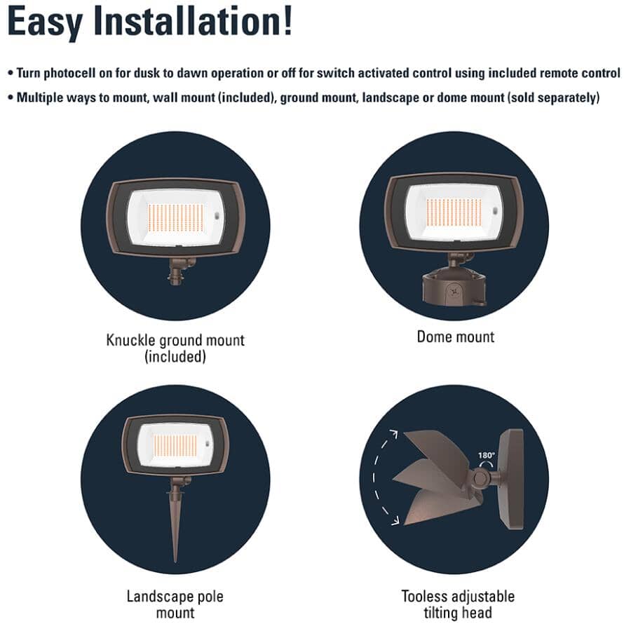 HALO LED Dusk to Dawn Outdoor Flood Light | Home Hardware