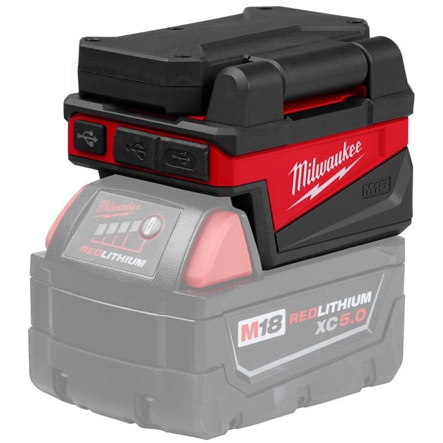 MILWAUKEE M18 Rover Compact Folding LED Flood Work Light with USB ...