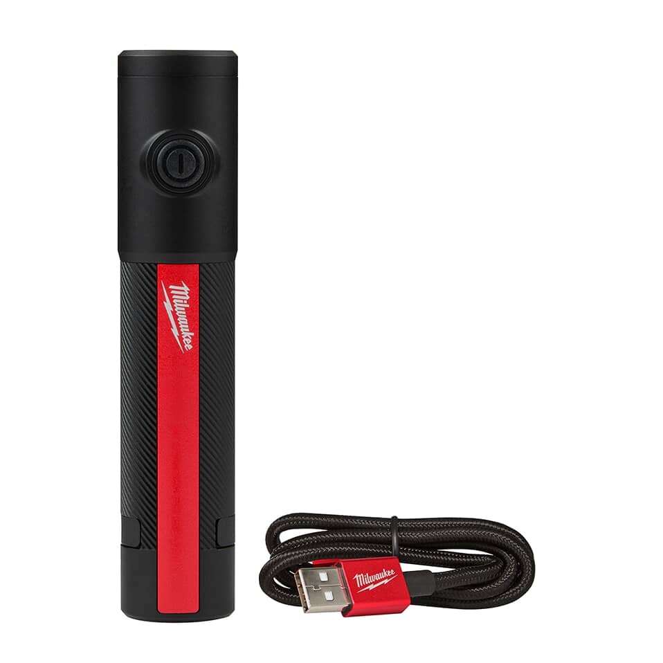 MILWAUKEE Rechargeable Everyday Carry Work Flashlight with Magnet ...