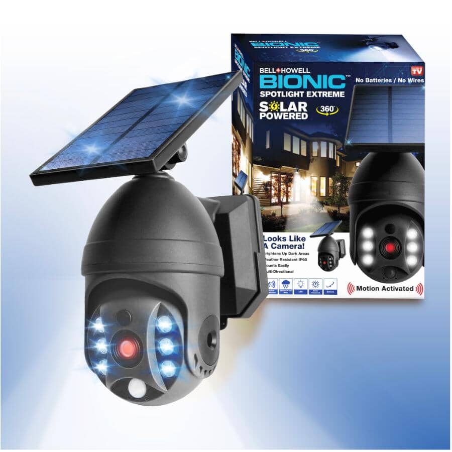 BELL & HOWELL Bionic Spotlight Extreme Solar Powered Motion Sensor ...