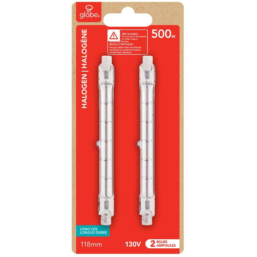 GLOBE ELECTRIC 500W T3 RSC Base Halogen Light Bulbs | Home Hardware