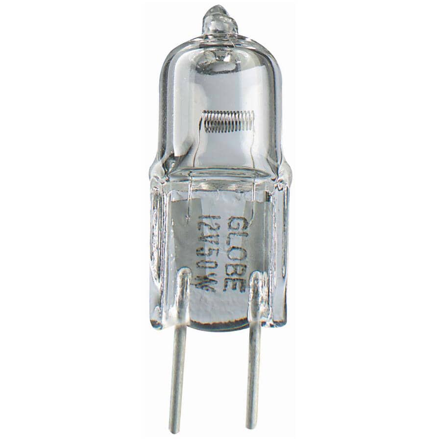 GLOBE ELECTRIC 10W, 12V, T3 Capsule G4 Base Halogen Light Bulbs | Home ...