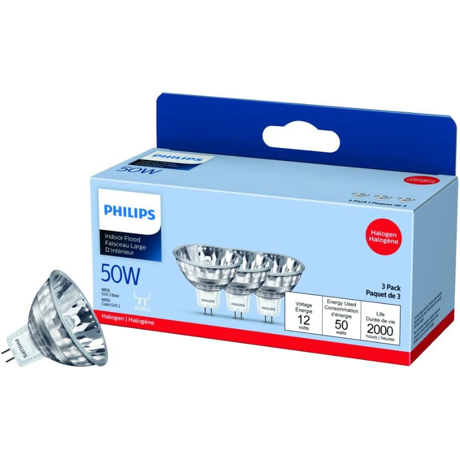 PHILIPS 50W MR16 GU5.3 Base Halogen Light Bulb | Home Hardware