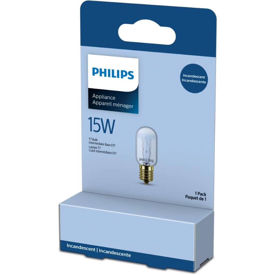 PHILIPS 15W T7 Intermediate Base Clear Appliance Light Bulb | Home Hardware