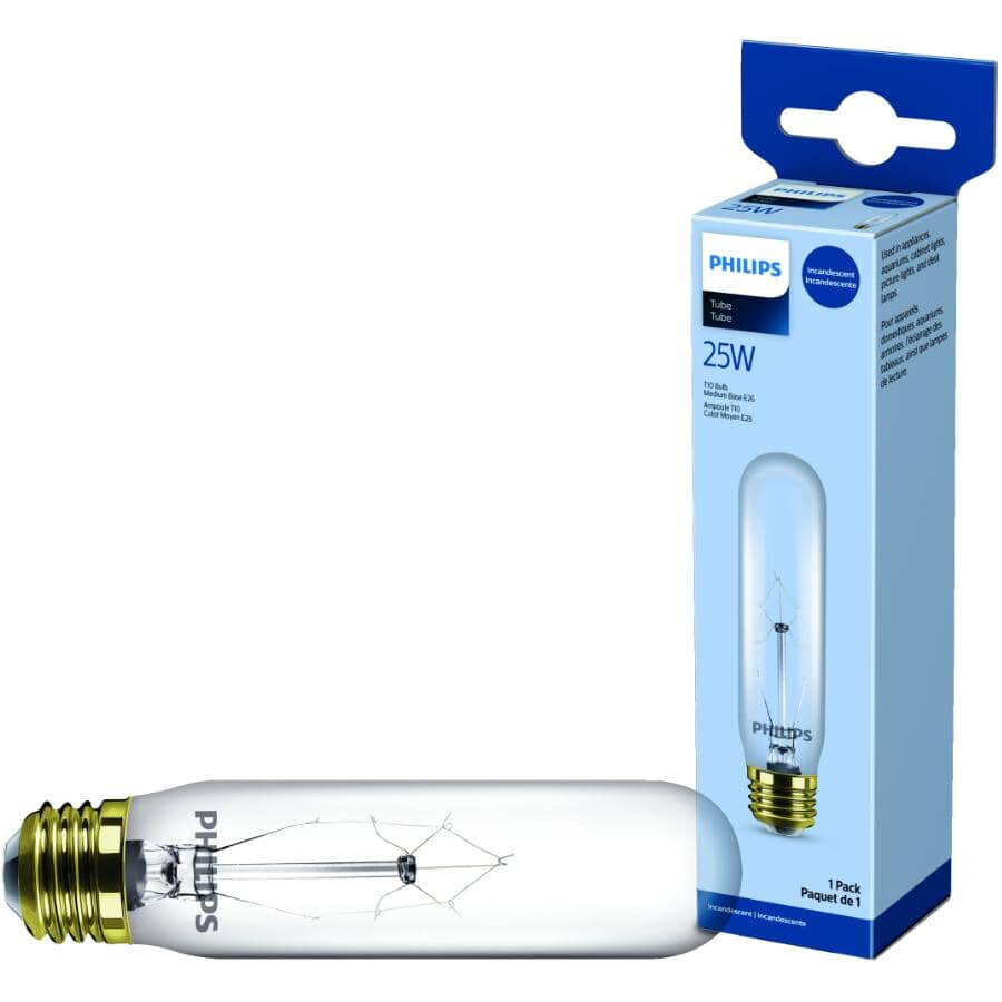 PHILIPS 25W T10 Medium Base Clear Appliance Light bulb | Home Hardware