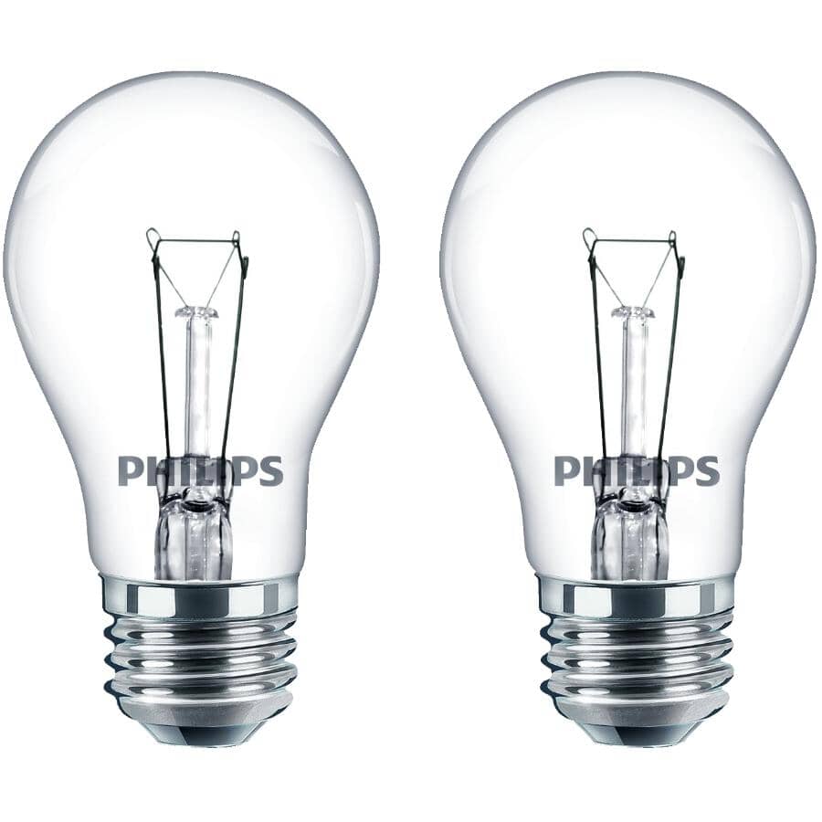 PHILIPS 40W A15 Medium Base Clear Appliance Light Bulbs | Home Hardware