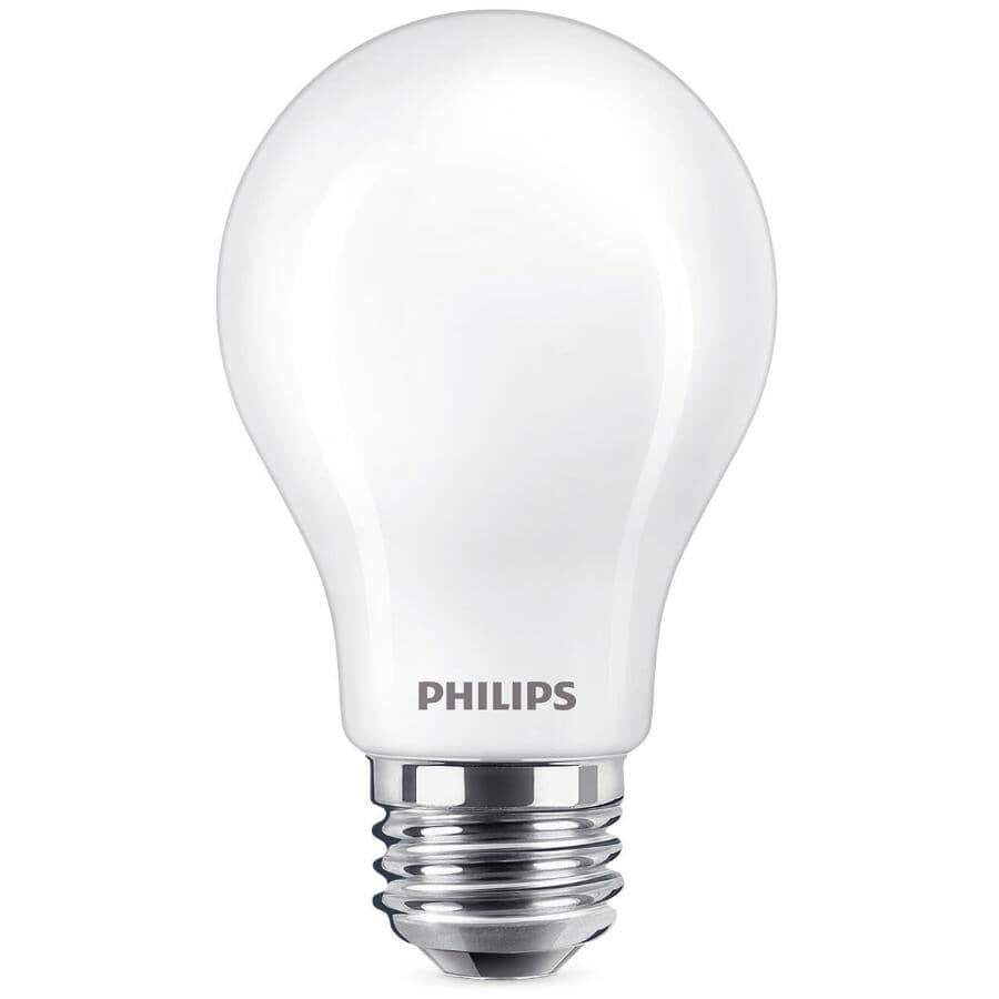 PHILIPS 8W A19 Medium Base Soft White Warm Glow Dimmable LED Light Bulb ...