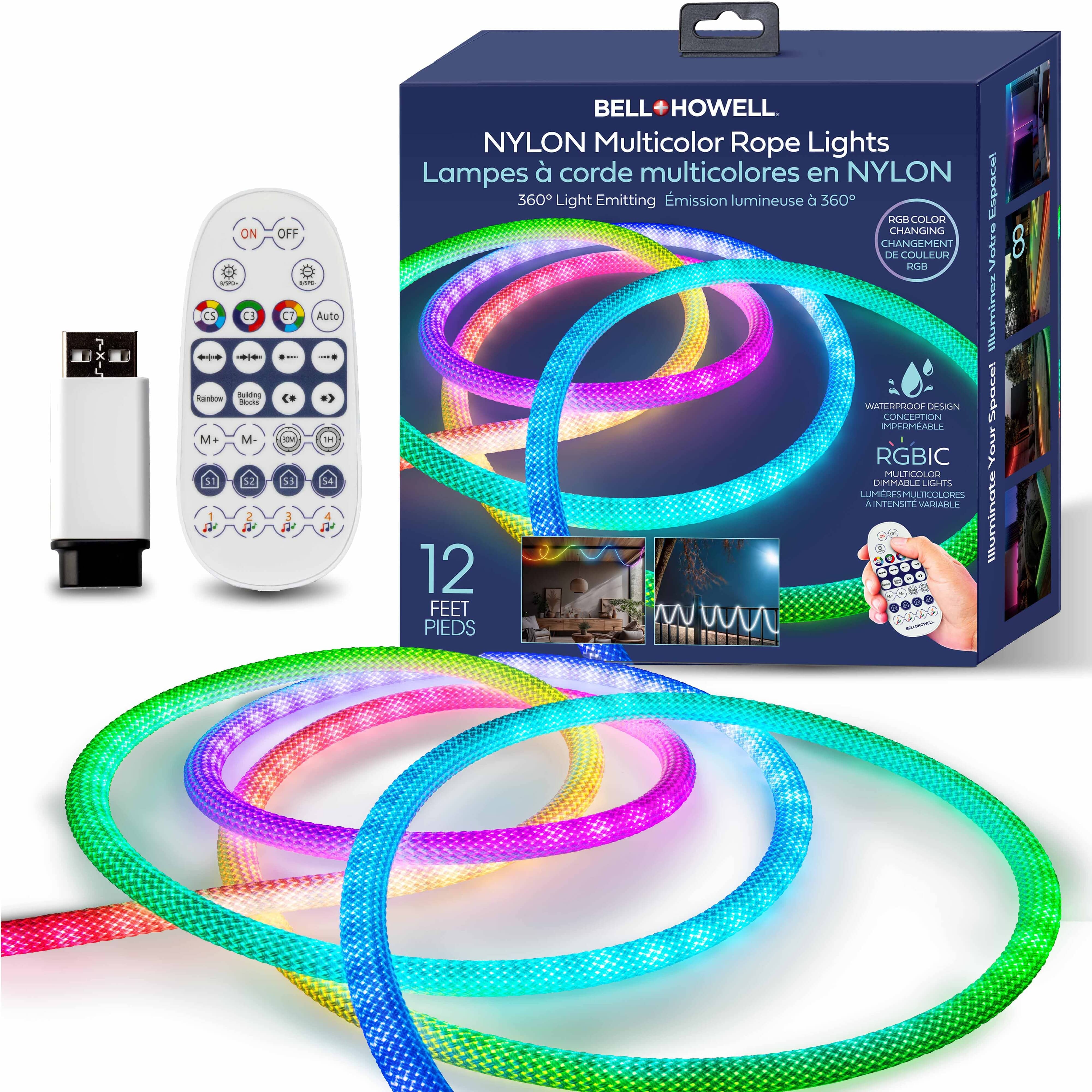 BELL & HOWELL Nylon Multi-Colour Rope Lights | Home Hardware