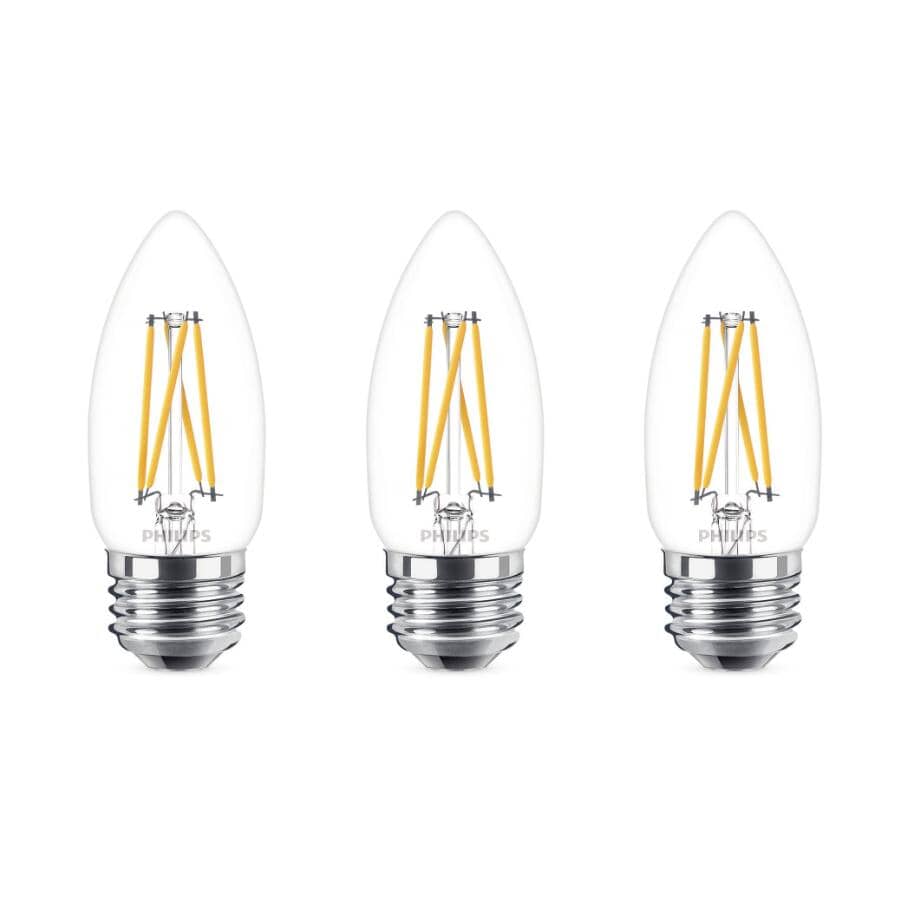 PHILIPS 3.5W B11 Medium Base Soft White Warm Glow Dimmable LED Light Bulbs | Home Hardware
