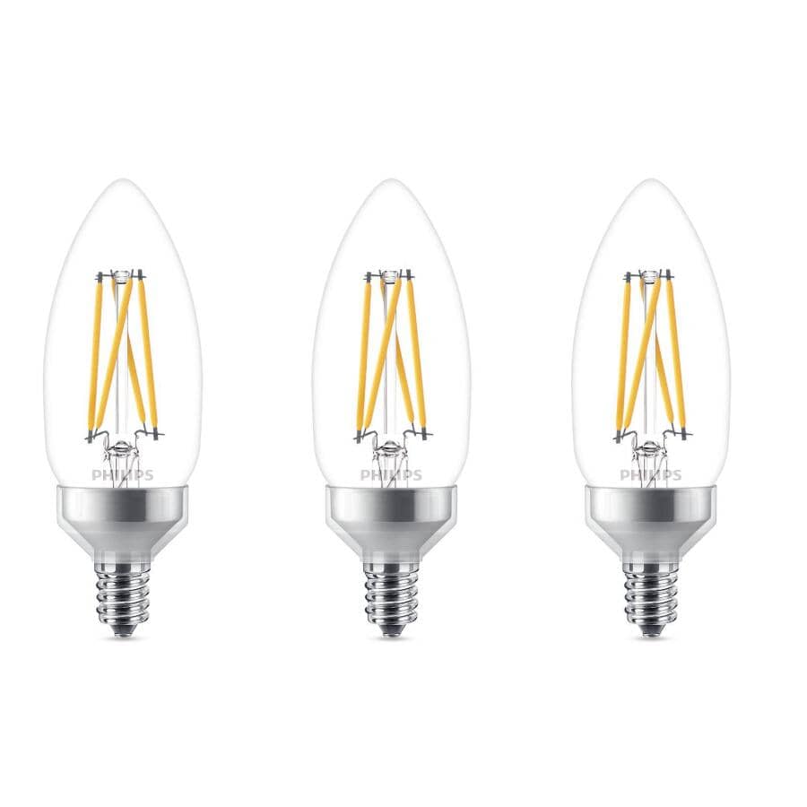 PHILIPS 2W B11 Candelabra Base Soft White Warm Glow Dimmable LED Light Bulbs | Home Hardware