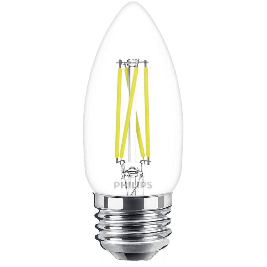 PHILIPS 5.5W B11 Medium Base Daylight Dimmable LED Light Bulbs | Home ...
