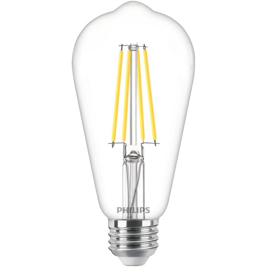 PHILIPS 8W ST19 Medium Base Soft White Warm Glow LED Light Bulbs | Home ...