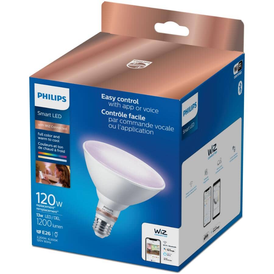 WIZ 13W PAR38 Full Colour & Tunable Smart LED Light Bulb | Home Hardware