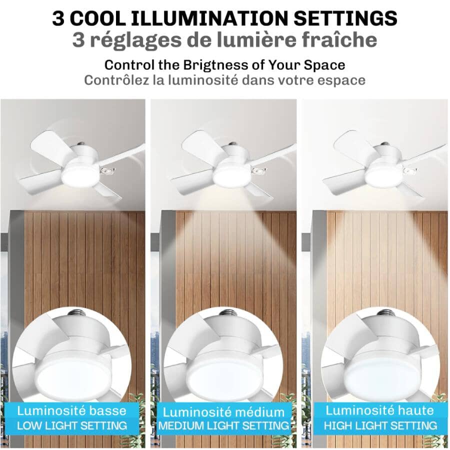 BELL & HOWELL Socket Fan with Light | Home Hardware
