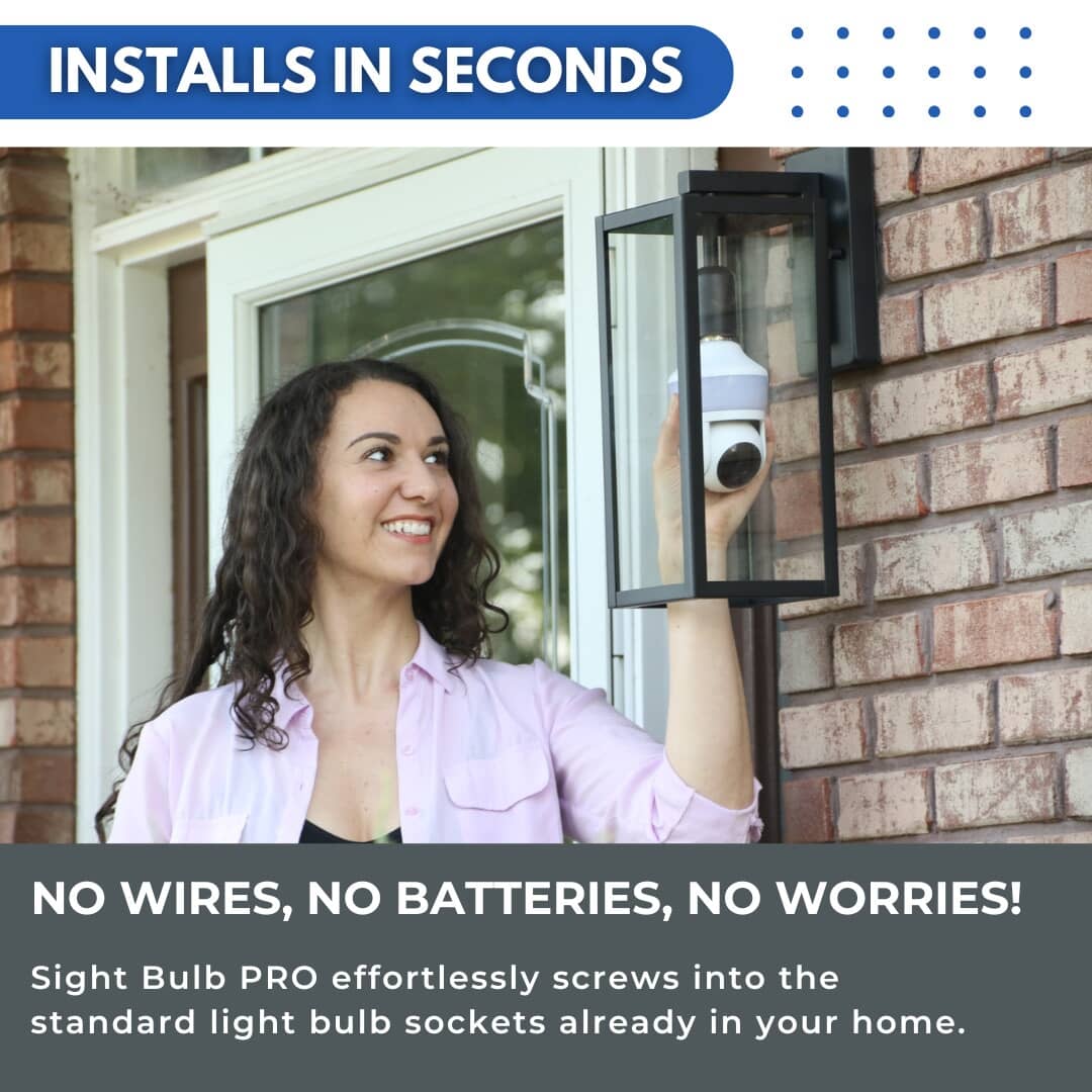 iSIGHT BULB As Seen On TV 75W Smart LED Pro Security Camera Light Bulb ...