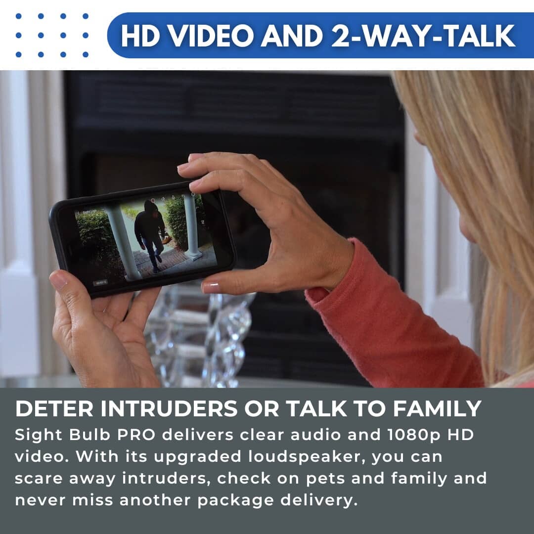 iSIGHT BULB As Seen On TV 75W Smart LED Pro Security Camera Light Bulb ...