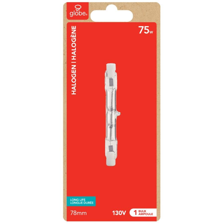 GLOBE ELECTRIC 75W T3 R.S.C. Base Halogen Light Bulb | Home Hardware