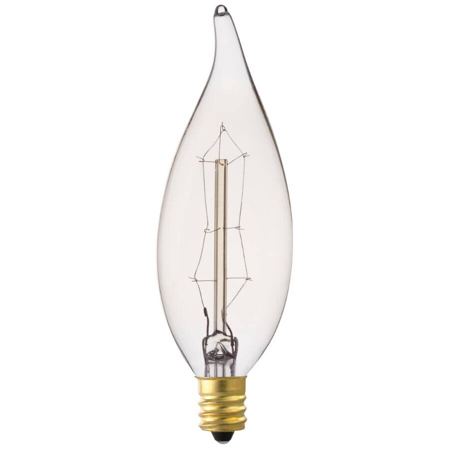 GLOBE ELECTRIC 25W CA10 Candelabra Base Tinted Vintage Chandelier Light ...