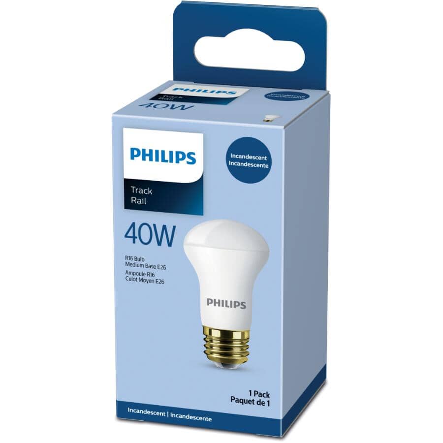 PHILIPS 40W R16 Medium Base Soft White Track Light Bulb | Home Hardware
