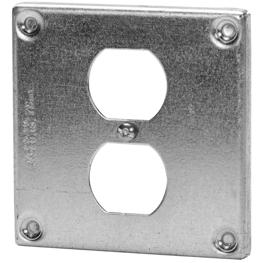 IBERVILLE 4" Square Duplex Receptacle Plate | Home Hardware
