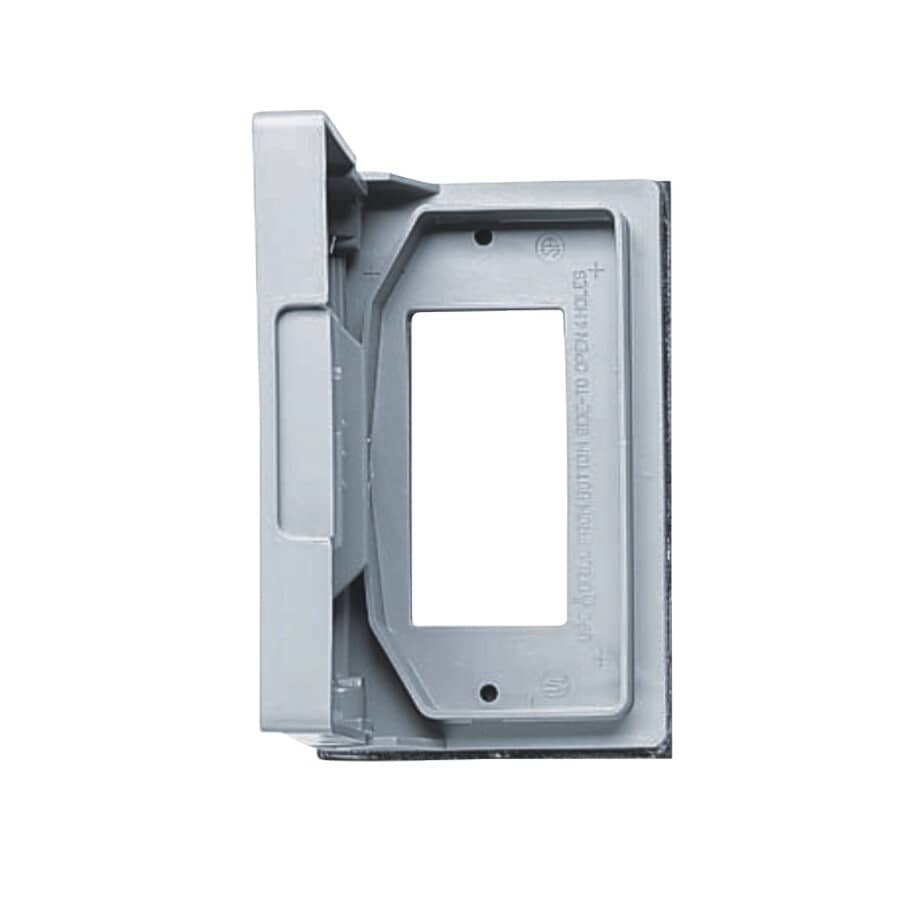 EATON Grey Weatherproof GFI Receptacle Cover | Home Hardware
