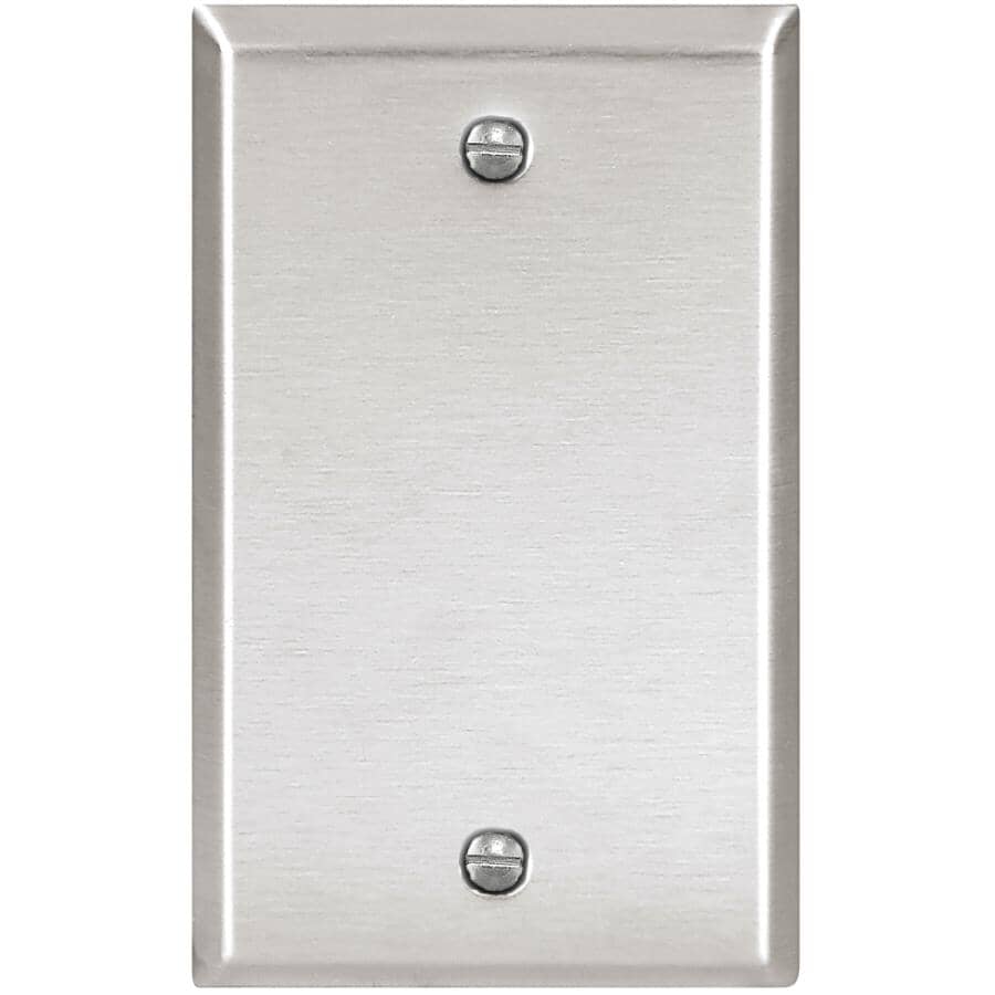 EATON Stainless Steel Blank Receptacle Plate | Home Hardware