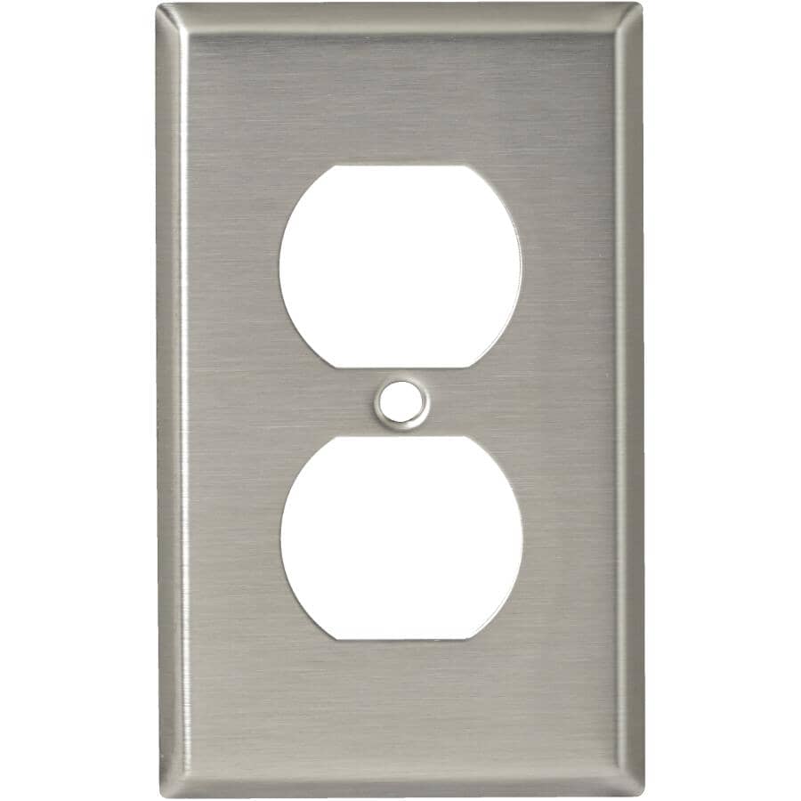 EATON Stainless Steel Duplex Receptacle Plate | Home Hardware